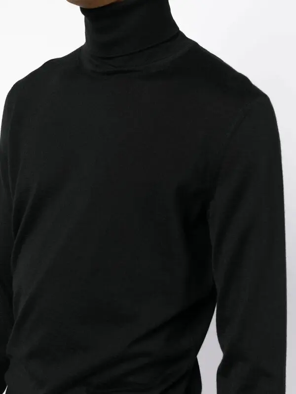 Zegna Long-sleeved Turtleneck Jumper - Black