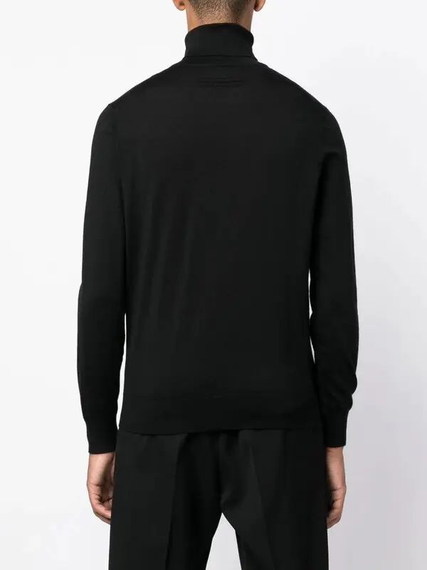 Zegna Long-sleeved Turtleneck Jumper - Black