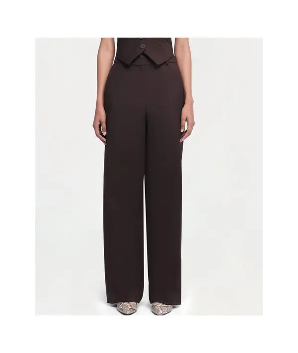 Simkhai Tavar Wide Leg Pants - Espresso