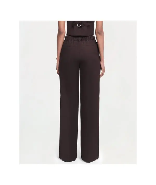 Simkhai Tavar Wide Leg Pants - Espresso