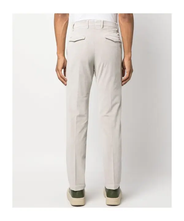 PT TORINO Corduroy Slim-cut Trousers - White