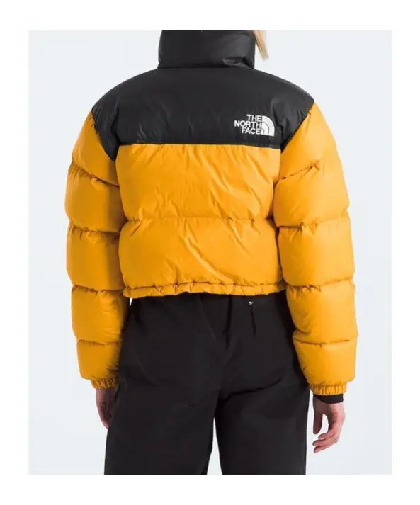 The North Face Nuptse Cropped Down Jacket - Yellow