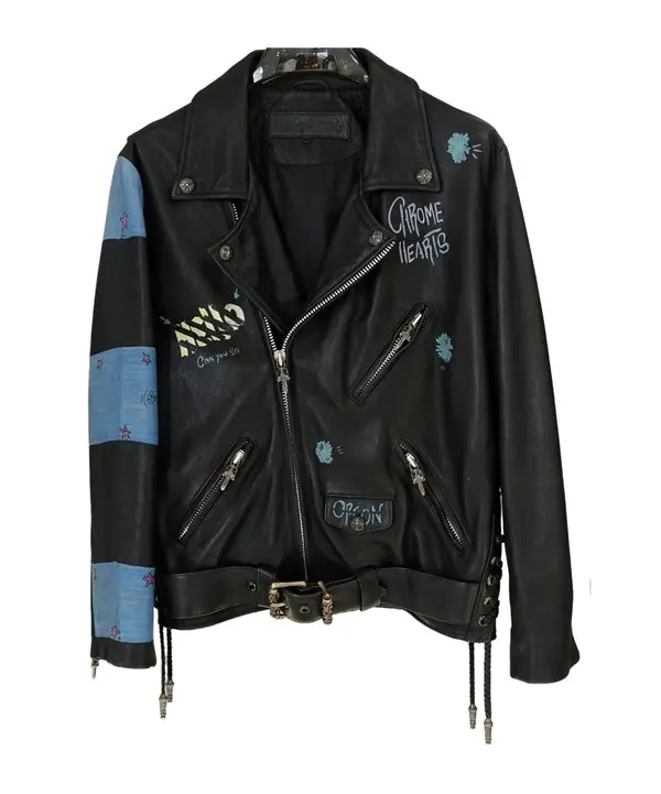 Chrome Hearts Leather Biker Jacket