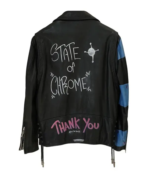 Chrome Hearts Leather Biker Jacket