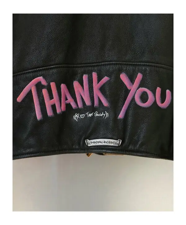 Chrome Hearts Leather Biker Jacket