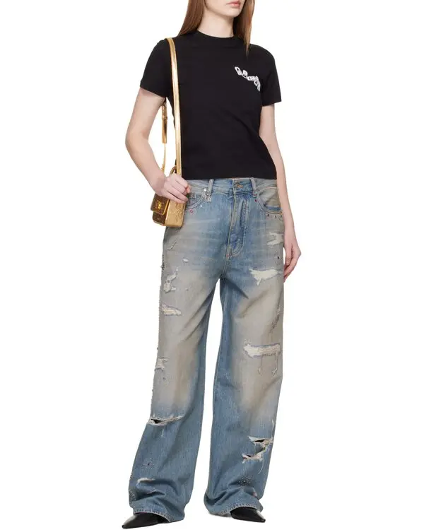 Amiri Domino Print Crewneck T-shirt