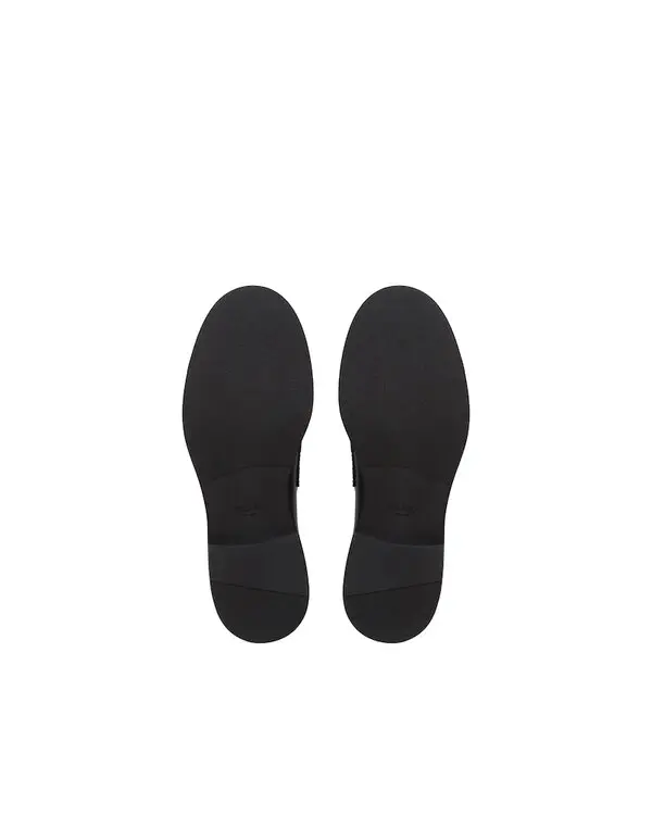 Prada Chocolate Brushed Loafers