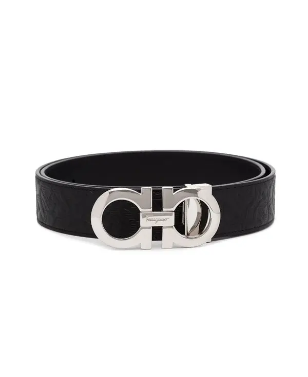 FERRAGAMO Gancini Belt - Black