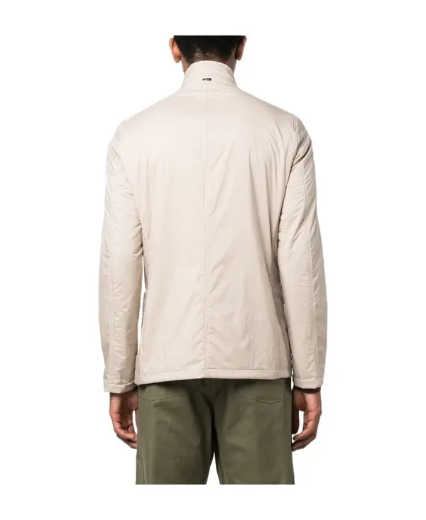 Herno Stand-up Collar Padded Waterproof Jacket - White