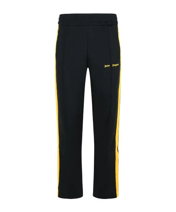 Palm Angels Logo-embroidered Side-stripe Track Pants - Black