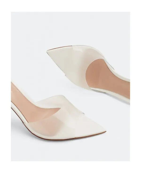 GIANVITO ROSSI Logo High-heeled Sandals - White