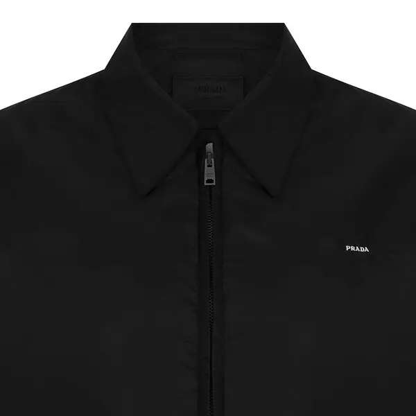 Prada Logo Detailed Zip-up Jacket