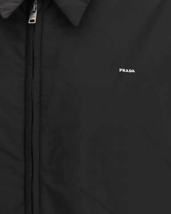 Prada Logo Detailed Zip-up Jacket