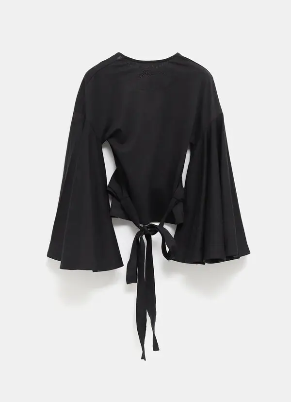 Jacquemus Le Cache Coeur Ventadou Wrap Top - Black