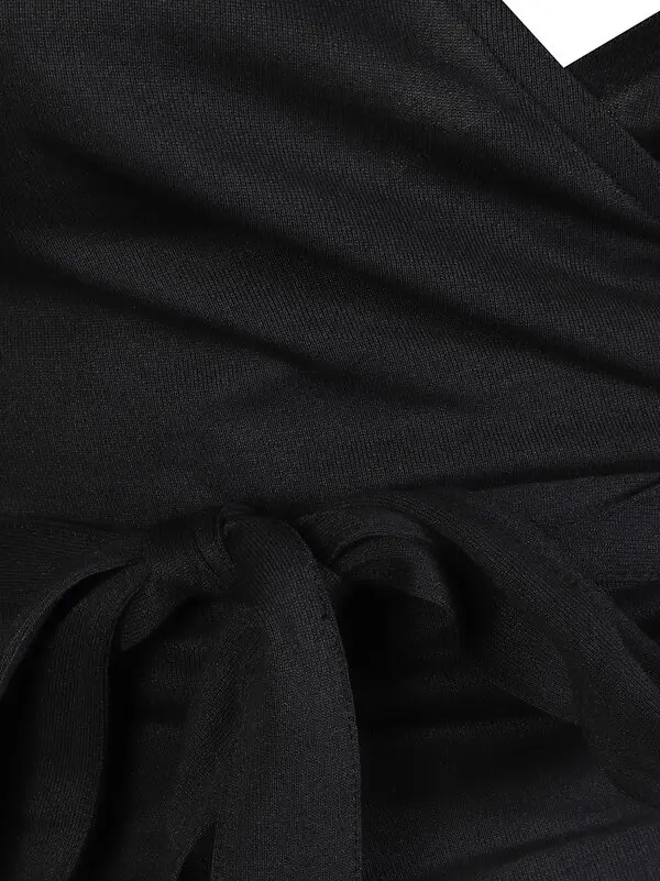 Jacquemus Le Cache Coeur Ventadou Wrap Top - Black