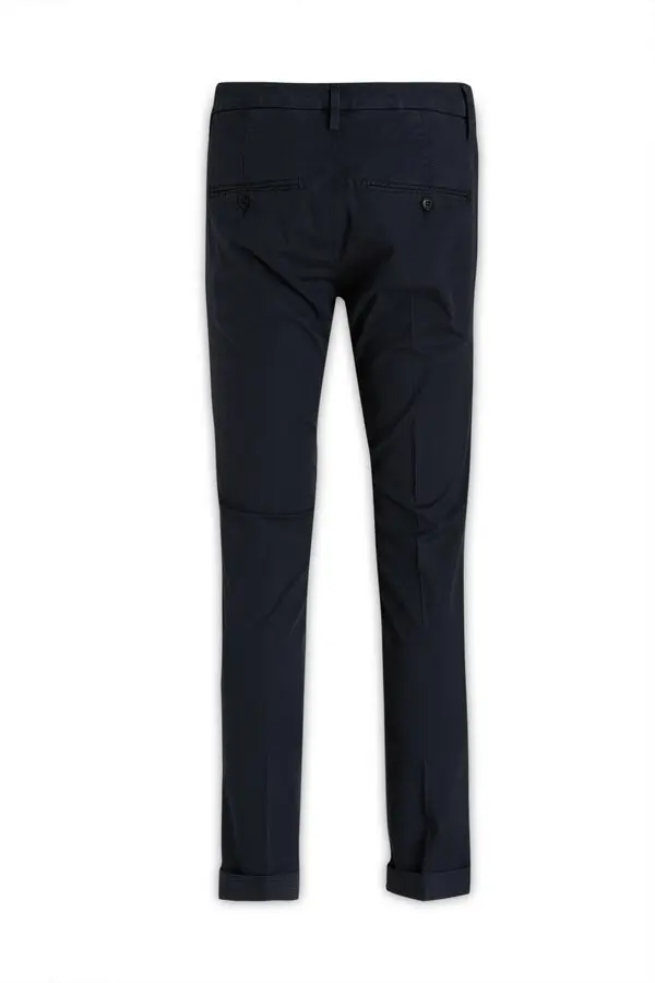 DONDUP Turn-up Tapered Trousers - Black