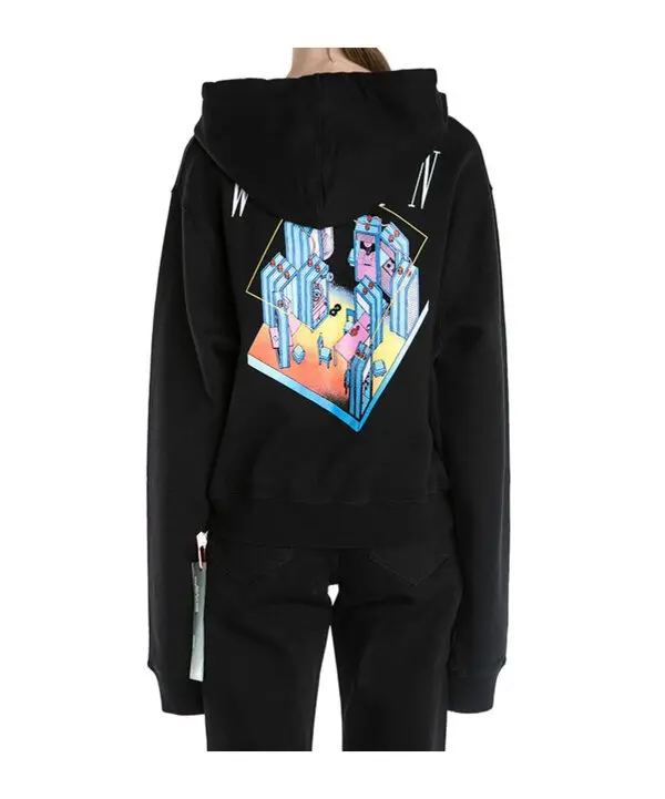 Off-White Microenvironment Crop Hoodie