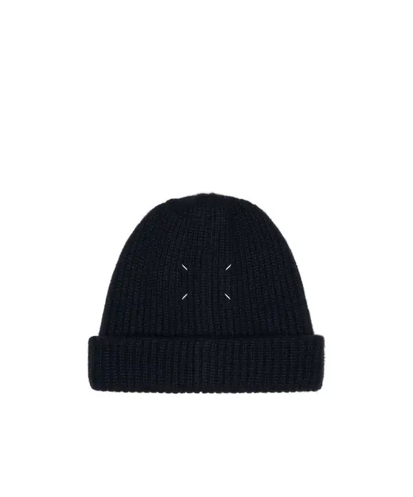 MAISON MARGIELA Cashmere Beanie - Dark Blue