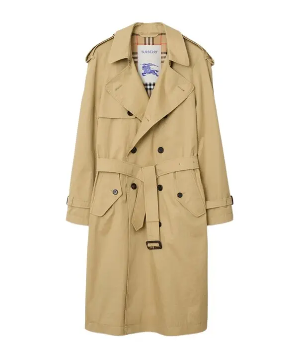 Burberry Double Breasted Belted Trench Coat - Hamper
