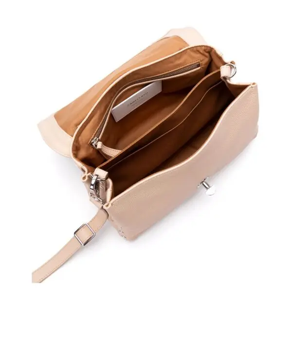 ZANELLATO Flip Shoulder Bag - Nude