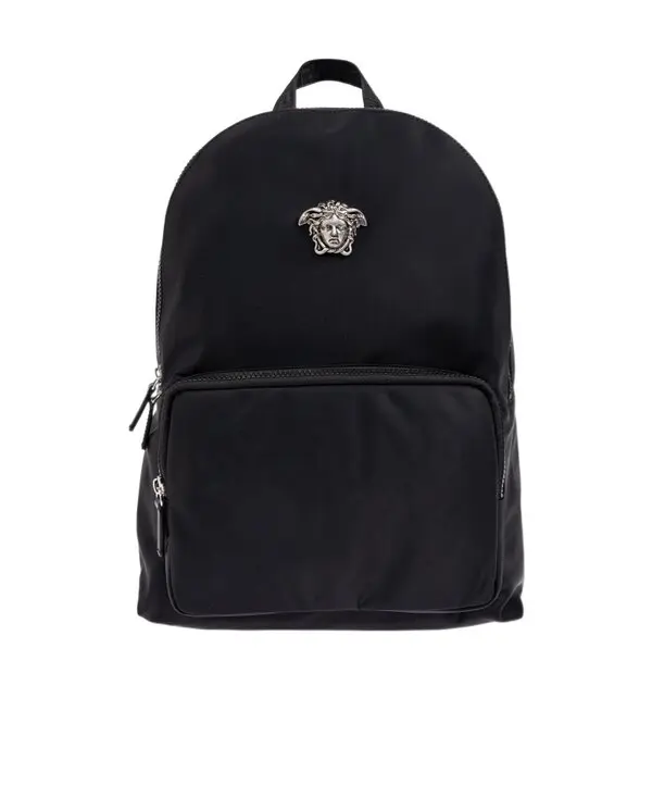 Versace La Medusa Zipped Backpack - Black
