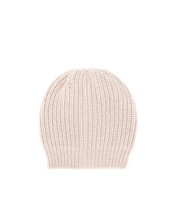 Brunello Cucinelli Ribbed Knit Beanie - Nude