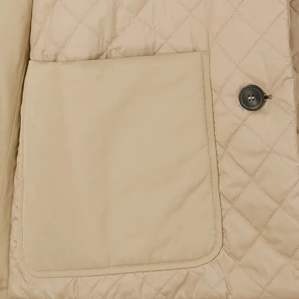 Max Mara Belted Quilted Long-sleeve Jacket