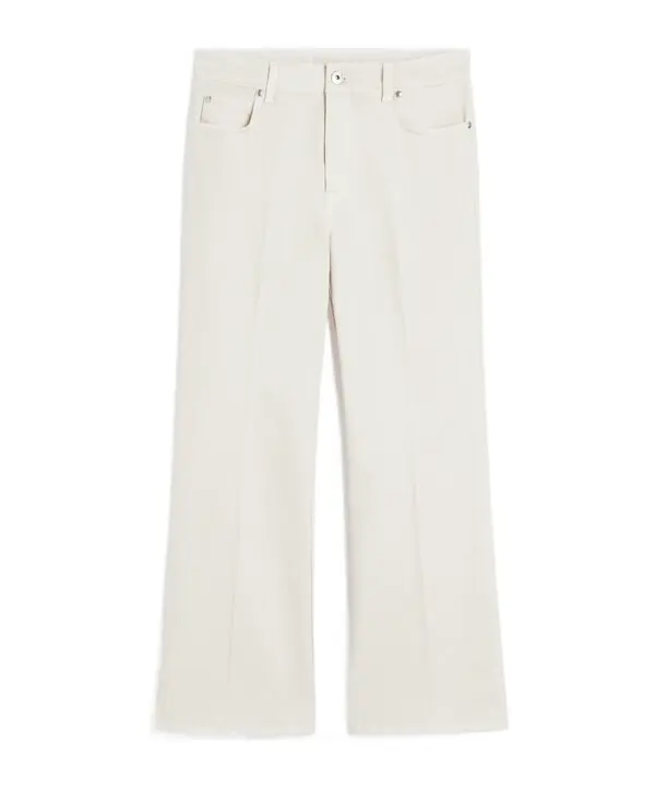 Max Mara Polonia Logo Patch Flared Pants