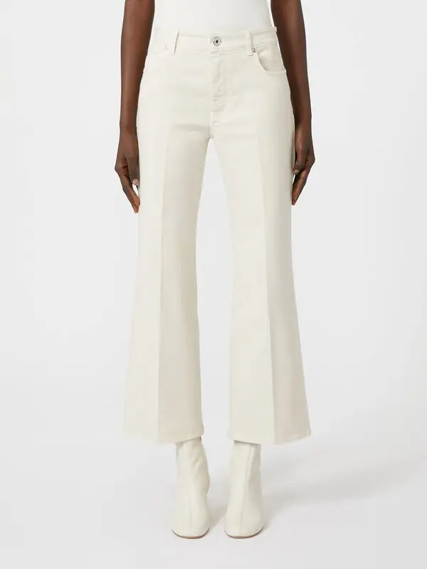 Max Mara Polonia Logo Patch Flared Pants
