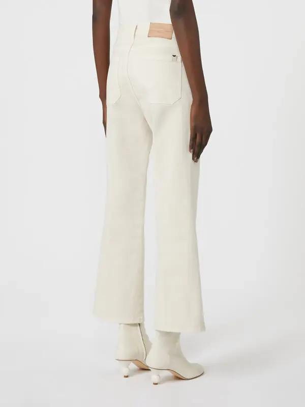 Max Mara Polonia Logo Patch Flared Pants