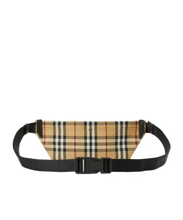 Burberry Check-pattern Zipped Belt Bag