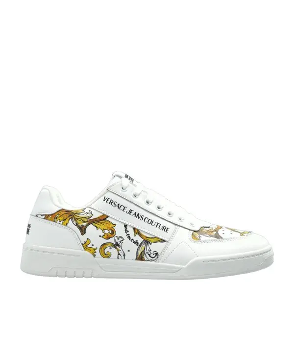 Versace Baroque Print Sneakers - White