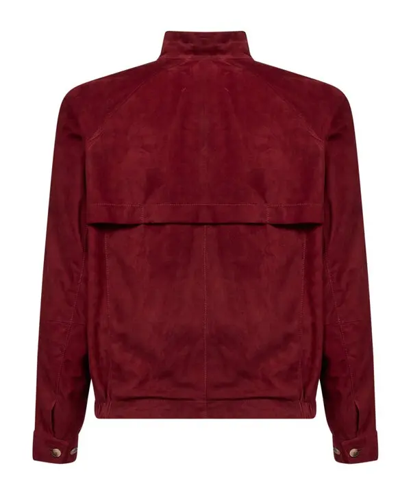 Brunello Cucinelli Stand Collar Unlined Jacket - Red