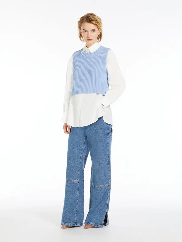 Max Mara Rib Knitted Wool Sweater