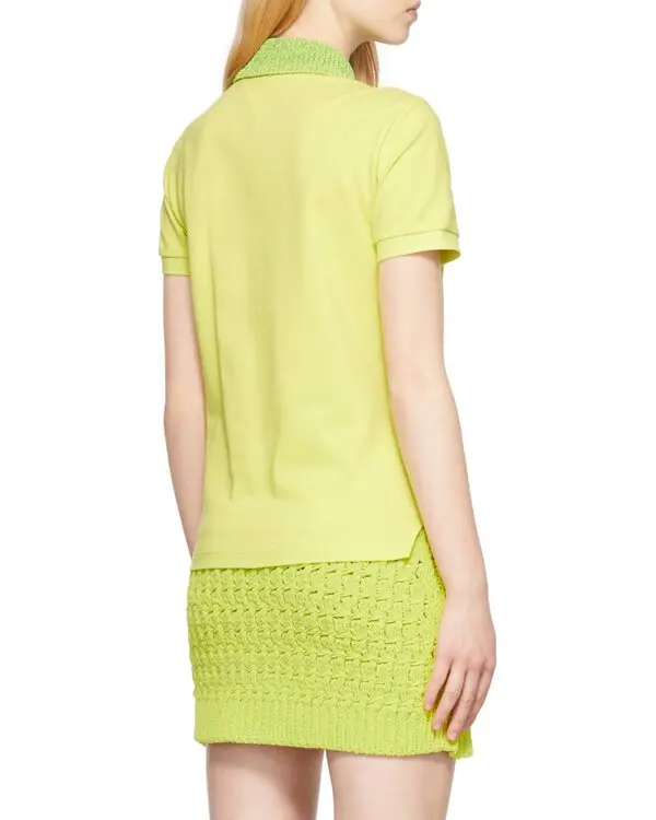 Bottega Veneta Short Sleeve Knitted Collar Polo Shirt