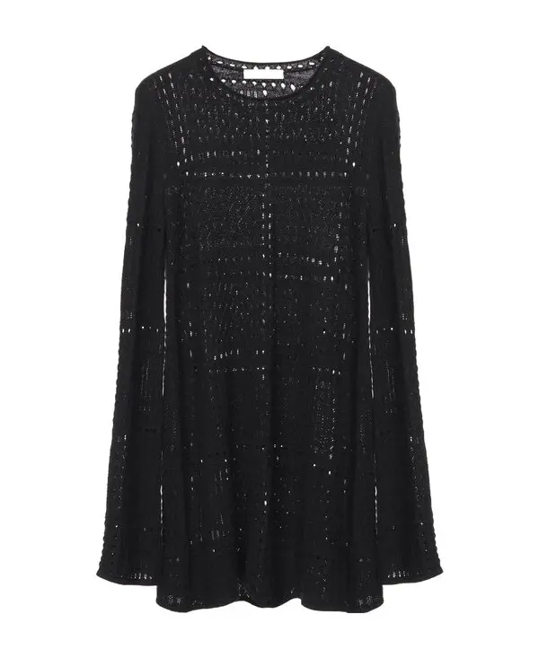 Chloé Knitted Long-sleeved Mini Dress