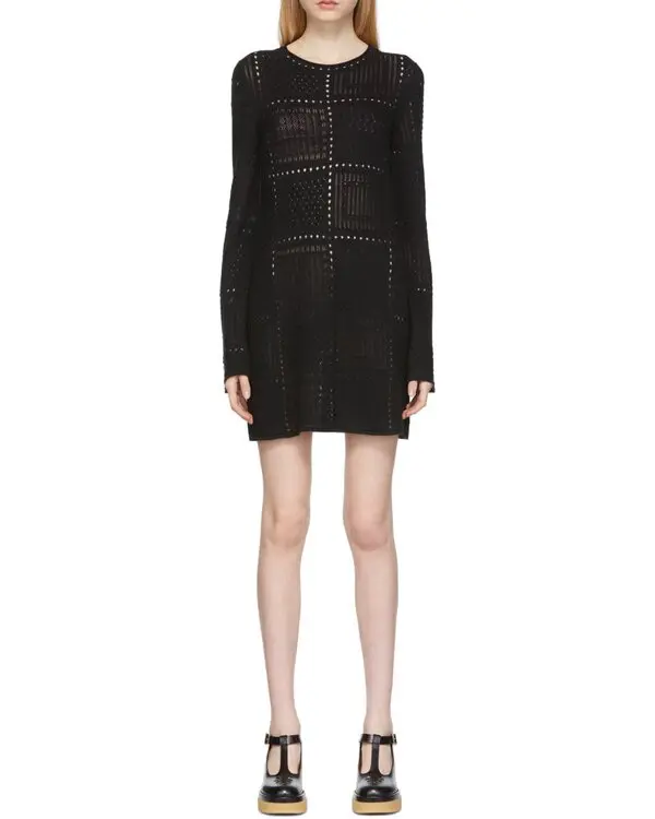 Chloé Knitted Long-sleeved Mini Dress