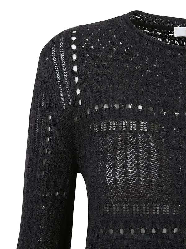 Chloé Knitted Long-sleeved Mini Dress