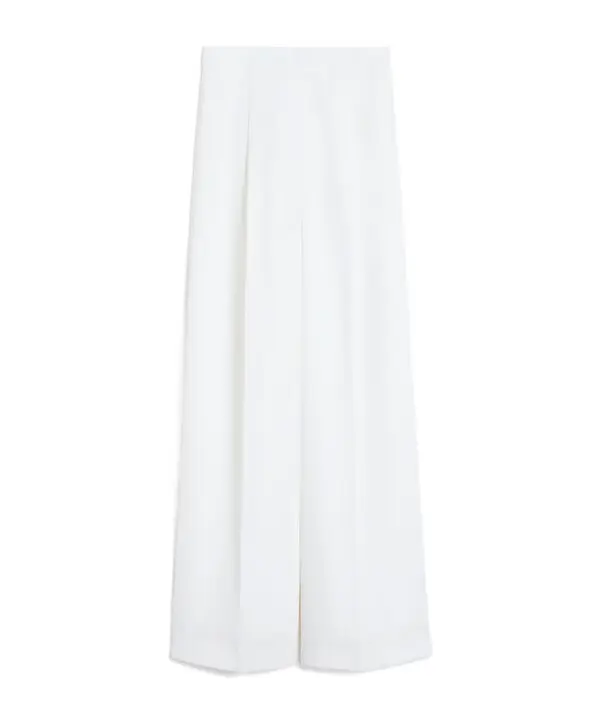 Max Mara Manetta Pleated Trousers - White