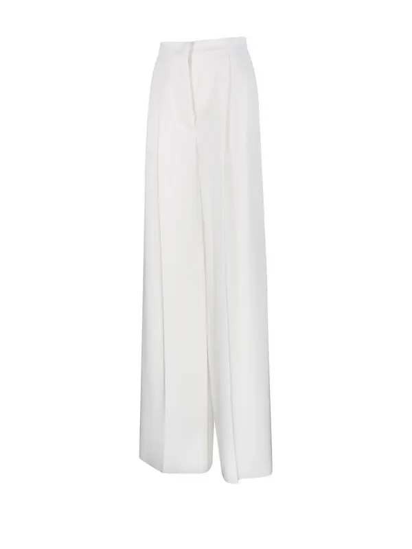 Max Mara Manetta Pleated Trousers - White