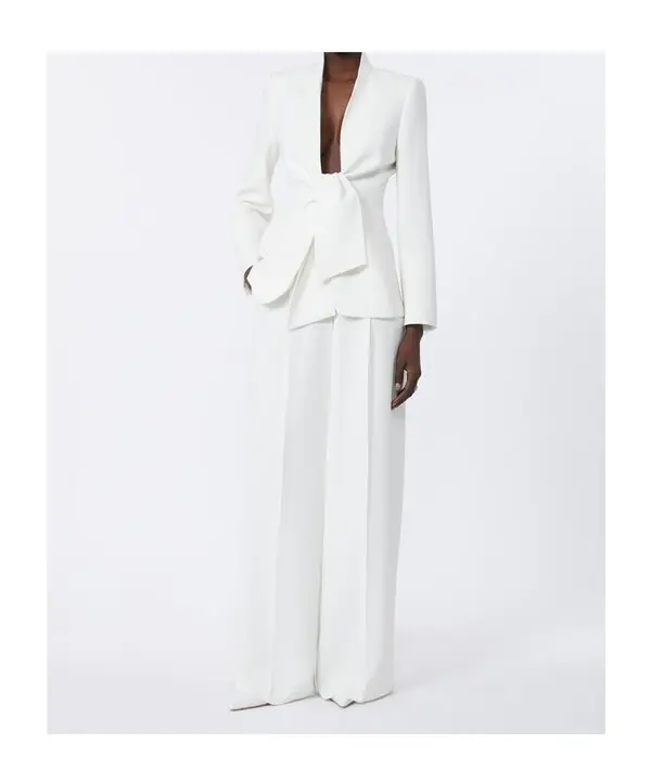 Max Mara Manetta Pleated Trousers - White