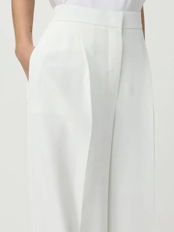 Max Mara Manetta Pleated Trousers - White