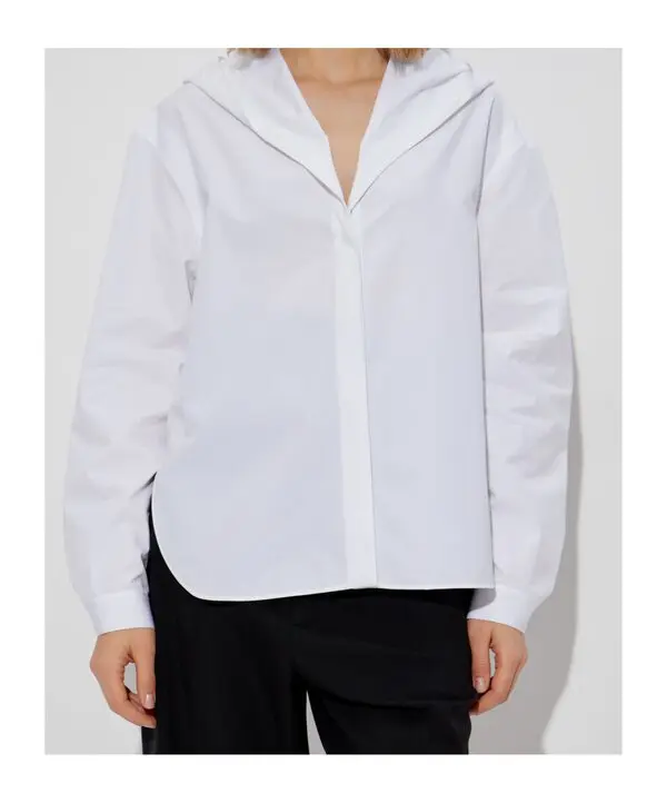 Alaïa Hooded Long Sleeve Shirt