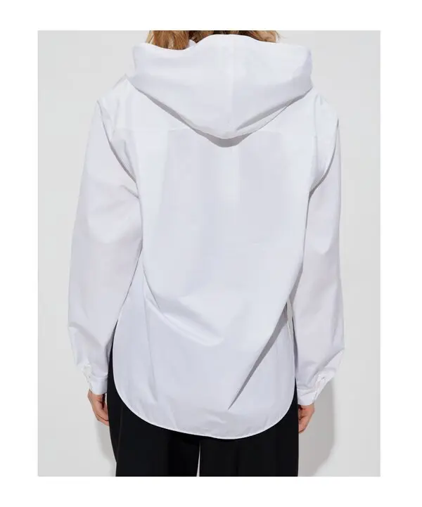 Alaïa Hooded Long Sleeve Shirt
