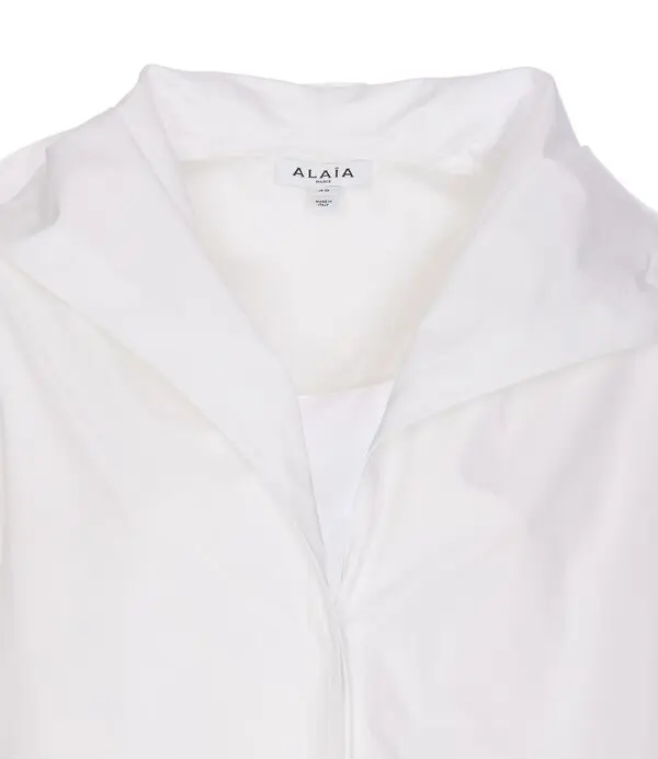 Alaïa Hooded Long Sleeve Shirt