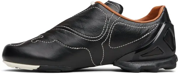 PUMA Vs-1 Leather Lace-up Sneakers - Black