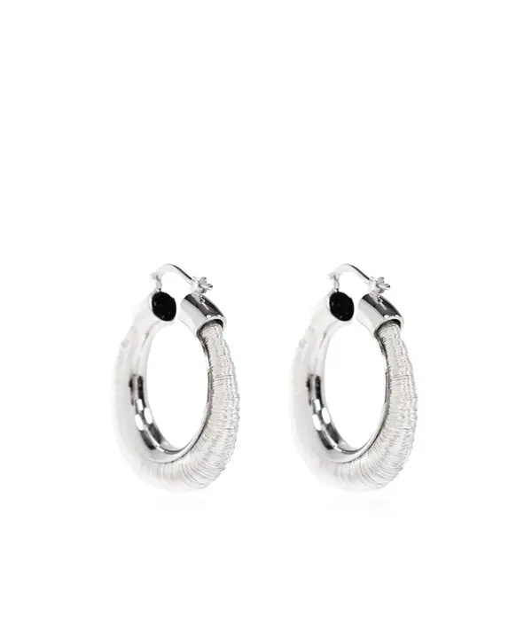 JIL SANDER Sculptural Hoop Earrings