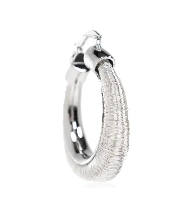 JIL SANDER Sculptural Hoop Earrings