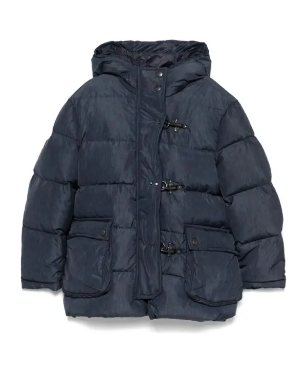 FAY Quilted Puffer Jacket With Toggle Closure