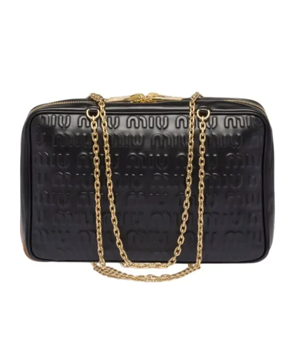 Miu Miu Embossed Leather Top-handle Bag